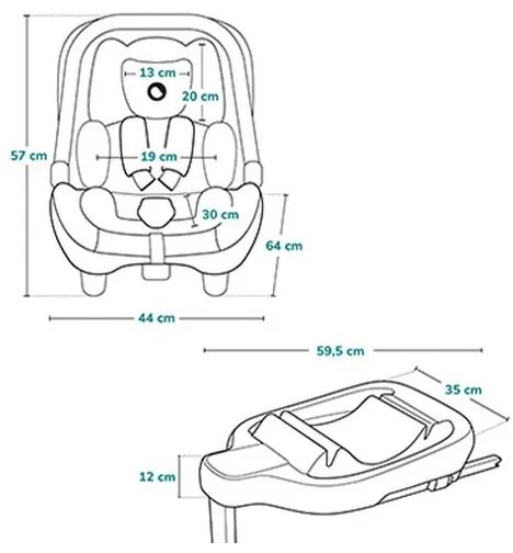 Lionelo - Autosedačka se základnou otočná ASTRID SET i-Size 40-87 cm Beige Sand