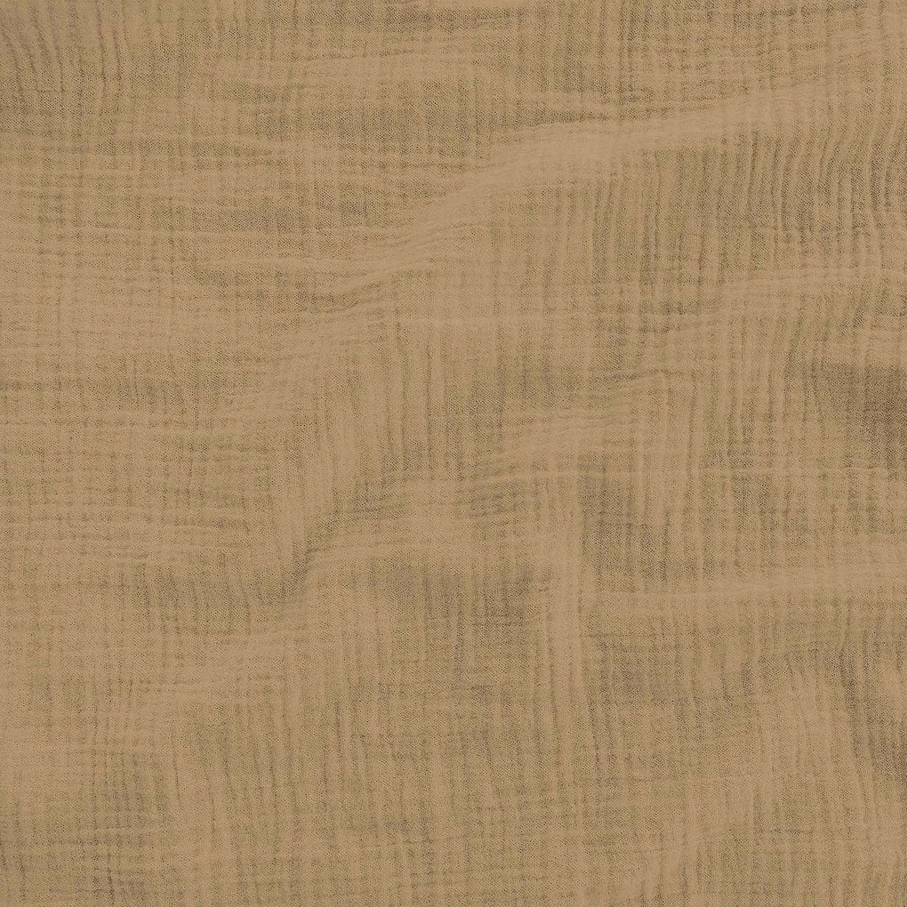Mušelínové prodloužené povlečení Light brown Velikost: 140 x 220 + 70 x 90