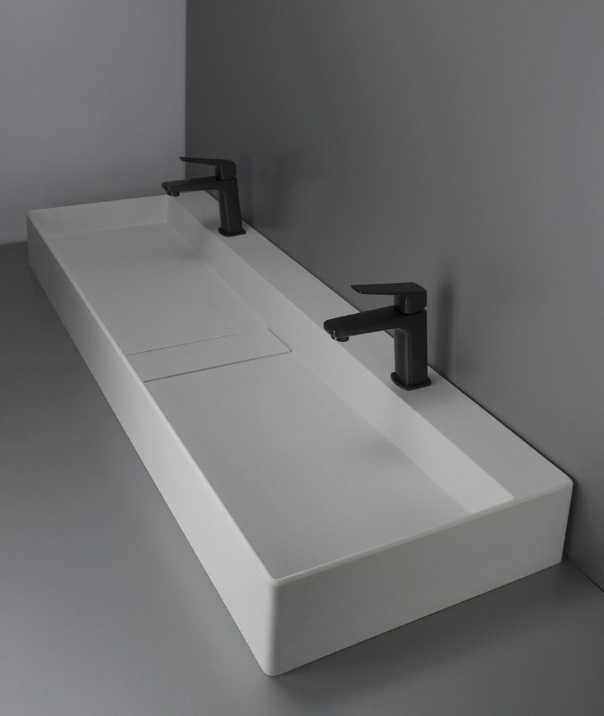 Deante Umyvadlo na desku Blur 120x40 cm - CQB AU2S, granit, alabastr