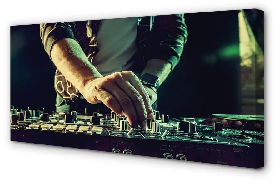 Obrazy na plátně Konzole DJ Headphones 125x50 cm
