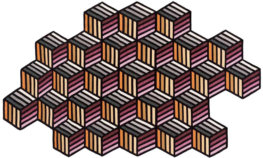 GAN designové koberce Parquet Hexagon (188 x 305 cm)