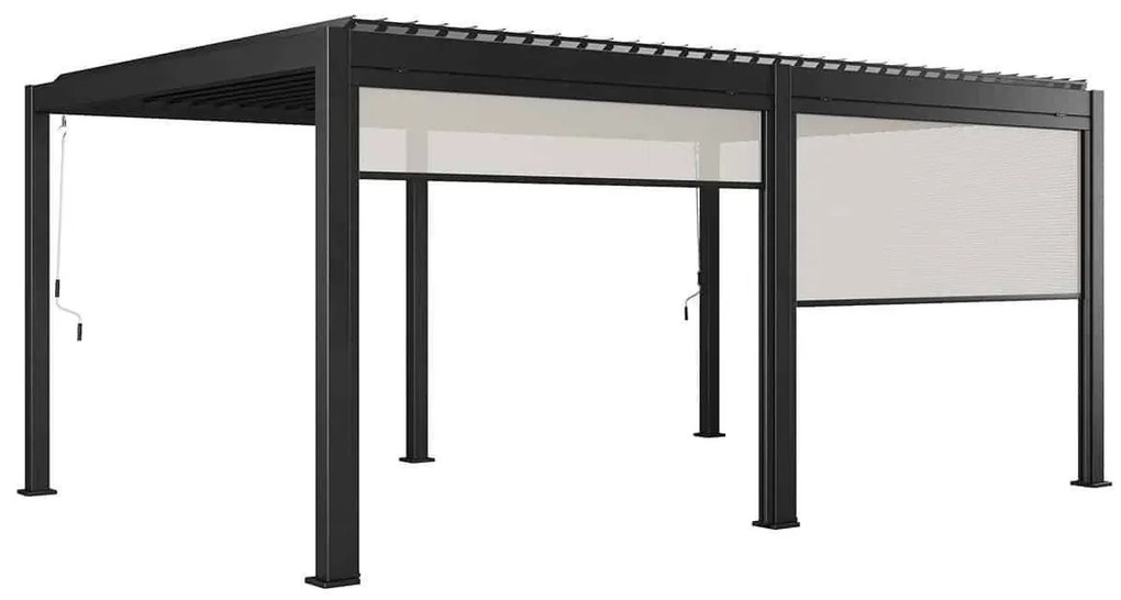 HLINÍKOVÁ PERGOLA PERARA 530X360CM Antracit