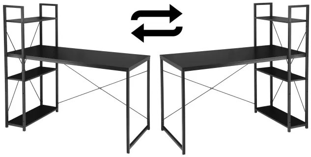 Kancelářský stůl TROSA černý