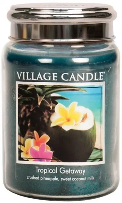 Vonná svíčka Village Candle velká - Víkend v tropech 602g/170 hodin