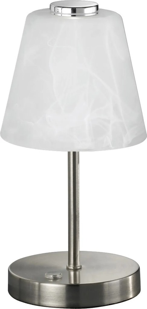 Stolní LED lampa Emmy, matný nikl