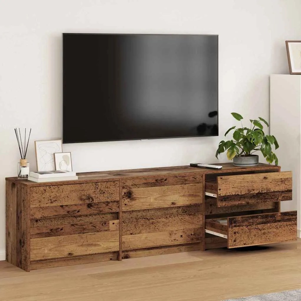 TV jednotky 180 x 34 x 50 cm Staré dřevo Kompozitní dřevo 3385628