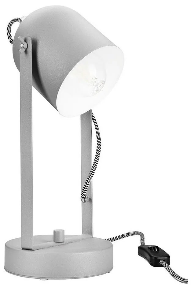 Lamkur | Stolní lampa SURI 1xE27/60W/230V šedá | LA42008