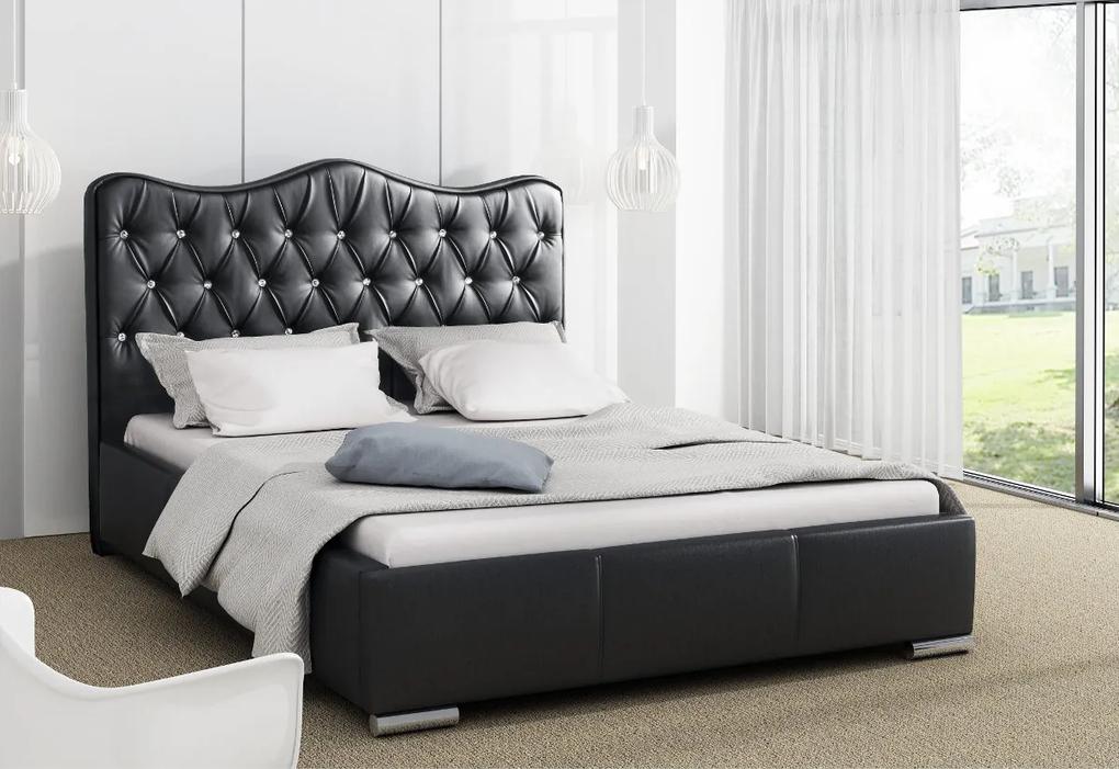 Čalouněná postel SANTORINI + matrace COMFORT, 160x200, madryt 120