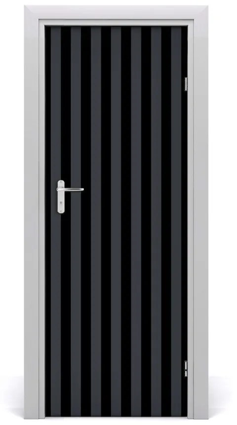 Samolepící fototapeta na dveře Černo-bílé pásky 85x205 cm
