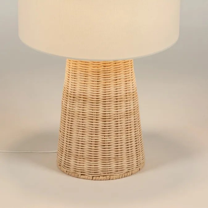 Stolní lampa Marlenn Sail Ratan Taupe