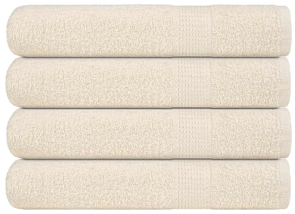 Ručníky FROGN 4 ks krémové 100x200 cm 360 g/m² 137011