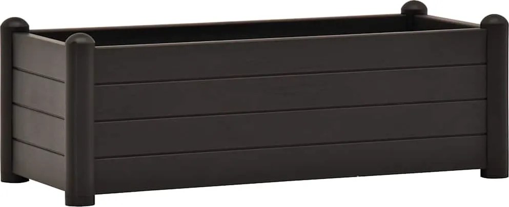 Vyvýšený záhon PP antracitový 100 x 43 x 35 cm 313977