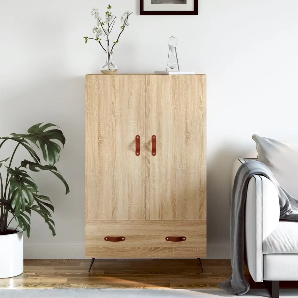 Skříň highboard dub sonoma 69,5 x 31 x 115 cm kompozitní dřevo