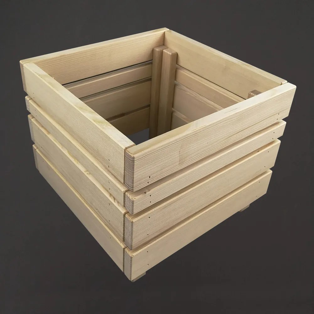 AMADEA Dřevěný designový obal na květináč, 33,6x33,6x28cm