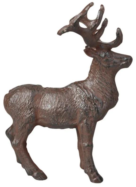 Soška jelen stojící16,9 x 12,5 x 23,4 cm litina