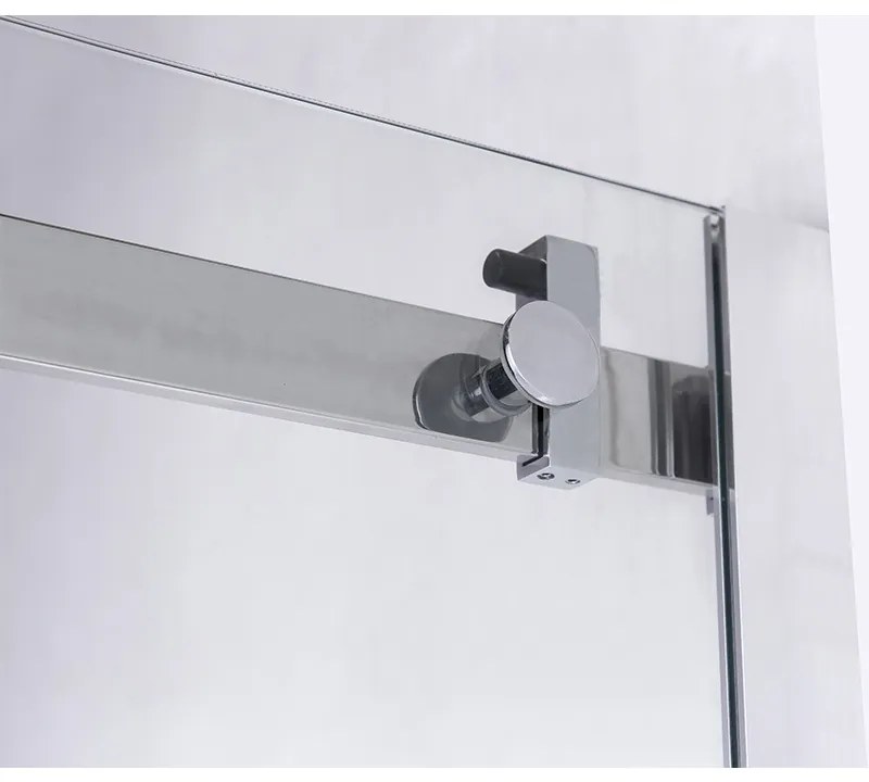 BPS-koupelny Posuvné sprchové dveře HYD-PD03E 130 cm chrom/transparent pro instalaci do niky - bez vaničky