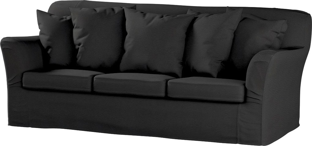 Potah na pohovku IKEA Tomelilla 3-místná nerozkládací barva černá látka pletený vzor