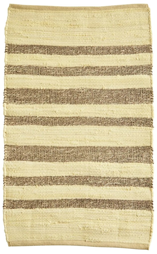 MADAM STOLTZ Předložka do koupelny Seagrass Yellow 60 x 90 cm, žlutá barva, textil