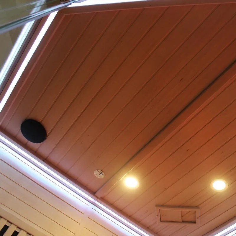 BPS-koupelny Kombinovaná sauna 2v1 - Infrasauna + finská sauna 150x150, 4-5 osob