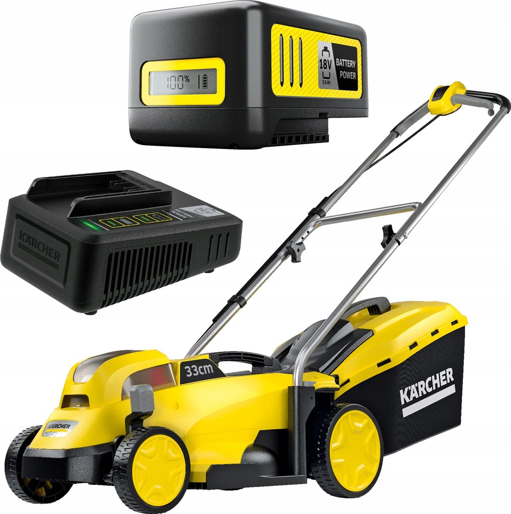 Karcher Lmo 18-33 Bateriový Set Sekačka 33 CM 35 L S Akumulátorem 18 V