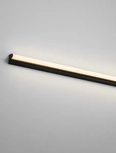 LED černé nástěnné svítidlo Endo 26W