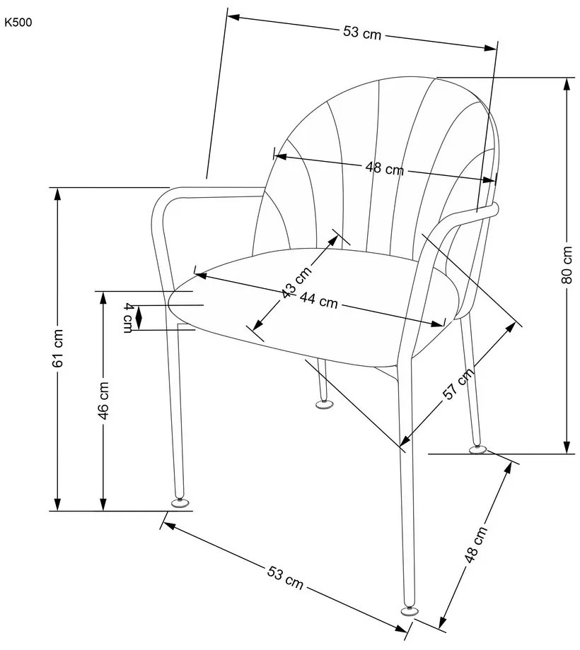 Halmar Jídelní židle K500