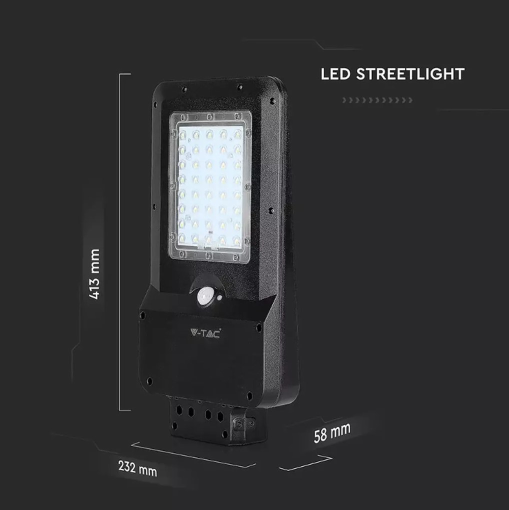 LED Solution Inteligentní LED solární veřejné osvětlení 15W Economy Barva světla: Studená bílá 8548
