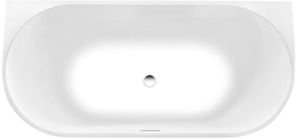 Aqualine Aqualine, TAJO nástěnná stojící vana 170x80cm, bílá, E1980