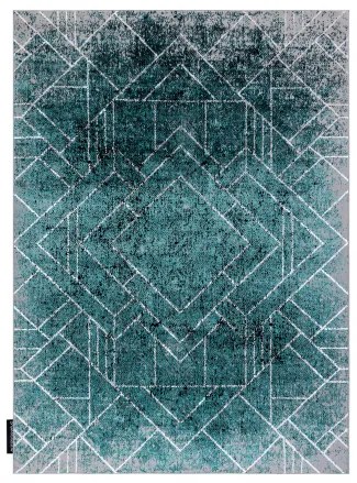 Moderní koberec DE LUXE 626 Geometrický, diamanty Strukturální šed velikost 140x190 cm | krásné koberce cz