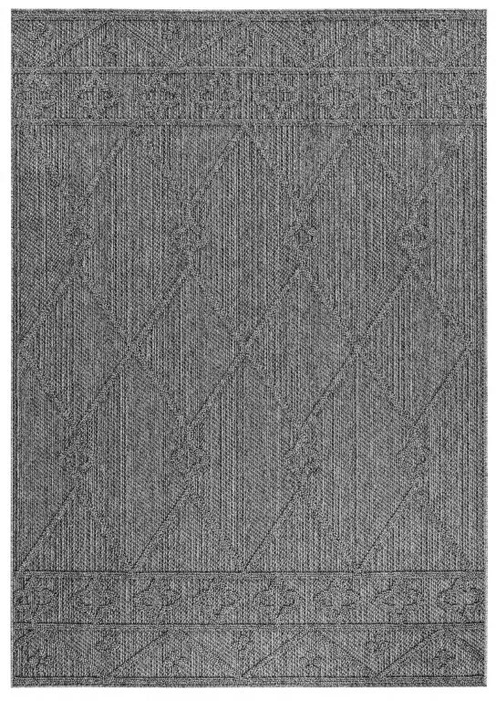 Ayyildiz, Kusový koberec Patara 4955 Grey – na ven i na doma, 240x340, šedá, chodba / předsíň