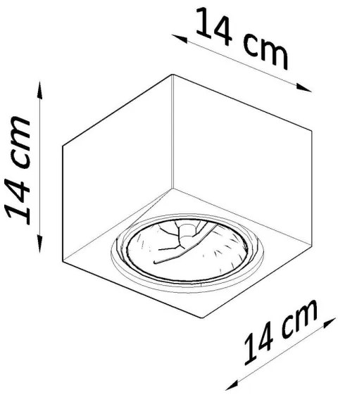 Sollux SL.0850 - Stropní svítidlo SEIDA 1xGU10/40W/230V