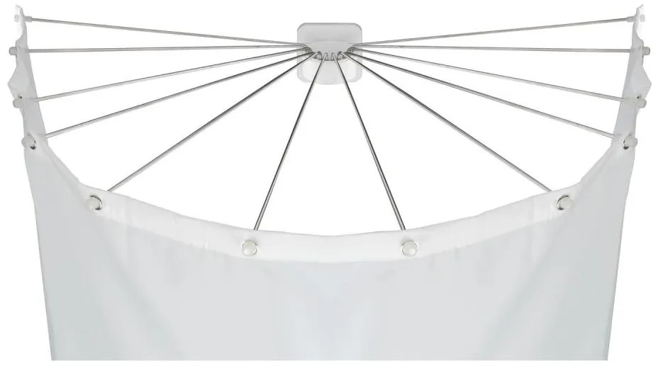 WENKO 23863100 - Sprchový držák 96x72 cm nerez/bílá 23863100