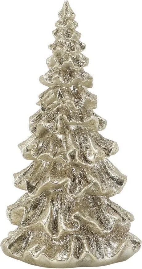 Elegantní vánoční champagne stromek se třpytkami Glitt Forest S - 8*15 cm