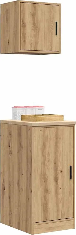 Garážové skříně 2 ks dub artisan kompozitní dřevo 3328304