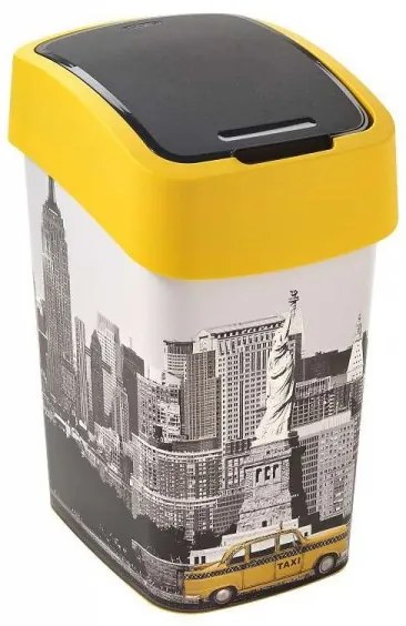 Designový odpadkový koš s potiskem NEW YORK, 25 l