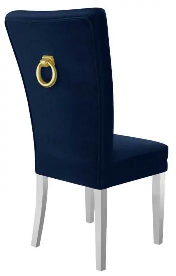Čalouněná jídelní židle ST67 + klepadlo, Barva:: zlatý, Barva: černá, Potah: Magic Velvet 2217