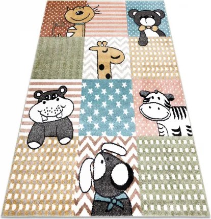 Koberec FUN Pets pro děti, zvířata barvitý multi