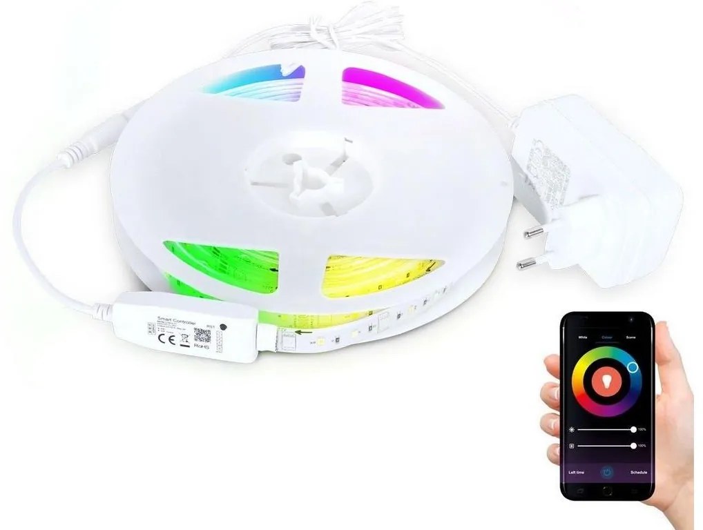 Kobi LED RGB Stmívatelný pásek LED/24W/230V 5m 3000-6000K Wi-Fi Tuya KB0267