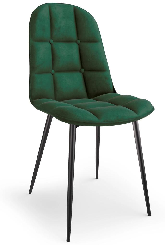 Jídelní židle Davant (tmavě zelená). 1008244