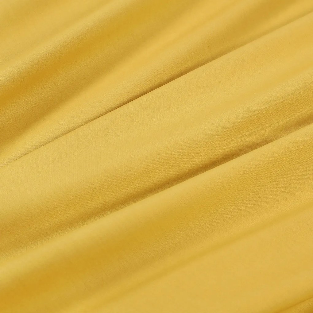 Goldea běhoun na stůl 100% bavlněné plátno - medově žlutý 35x160 cm
