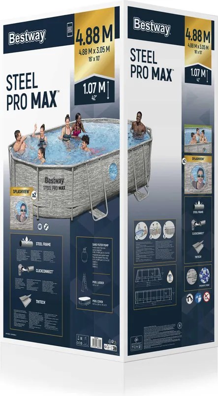 Bestway Rámový bazén 427 x 250 x 100 cm 21169