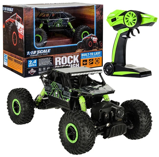 Creative Corner RC auto Rock Crawler HB 2.4GHz 1:18 zelené