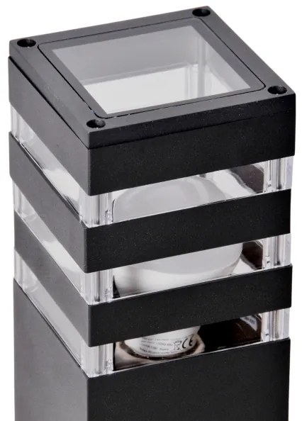 LED RGBW Stmívatelná venkovní lampa TEKSAS 1xE27/9W/230V 74 cm IP44 antracit