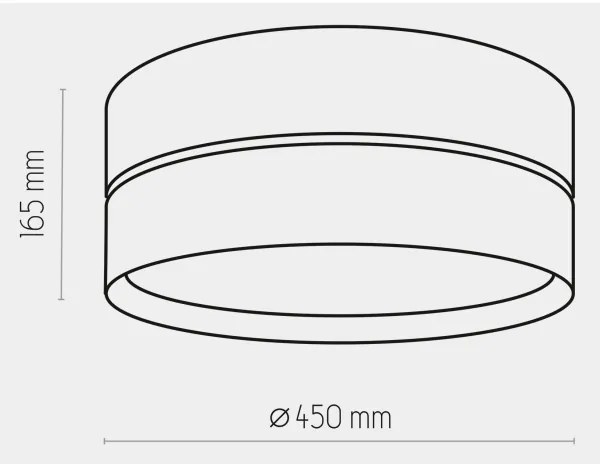 Stropní svítidlo HILTON 3xE27/15W/230V pr. 45 cm mosaz/černá