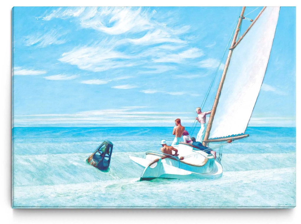 Malvis ® Obraz - muži na moři Velikost (šířka x výška): 90x70 cm
