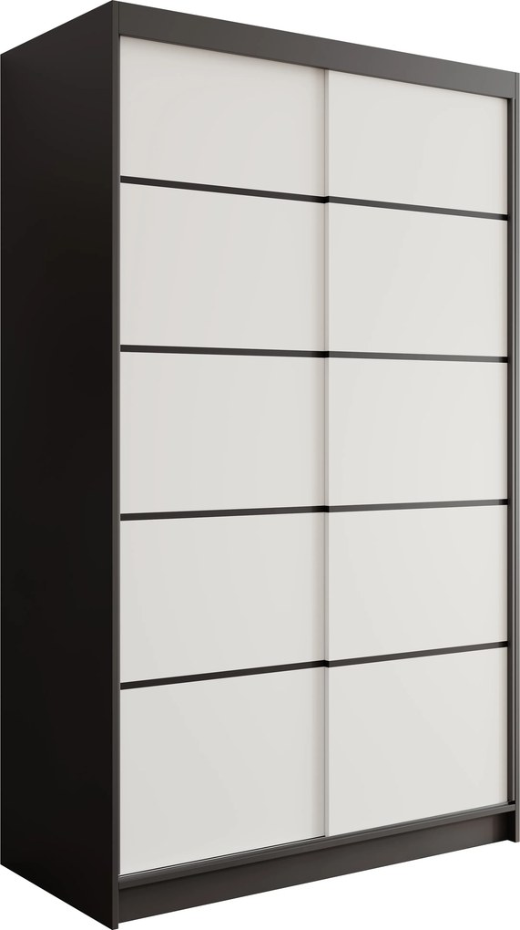 ADRK Furniture Posuvná skříň Lizi 120 ADRK-SW-LIZ-120-BW