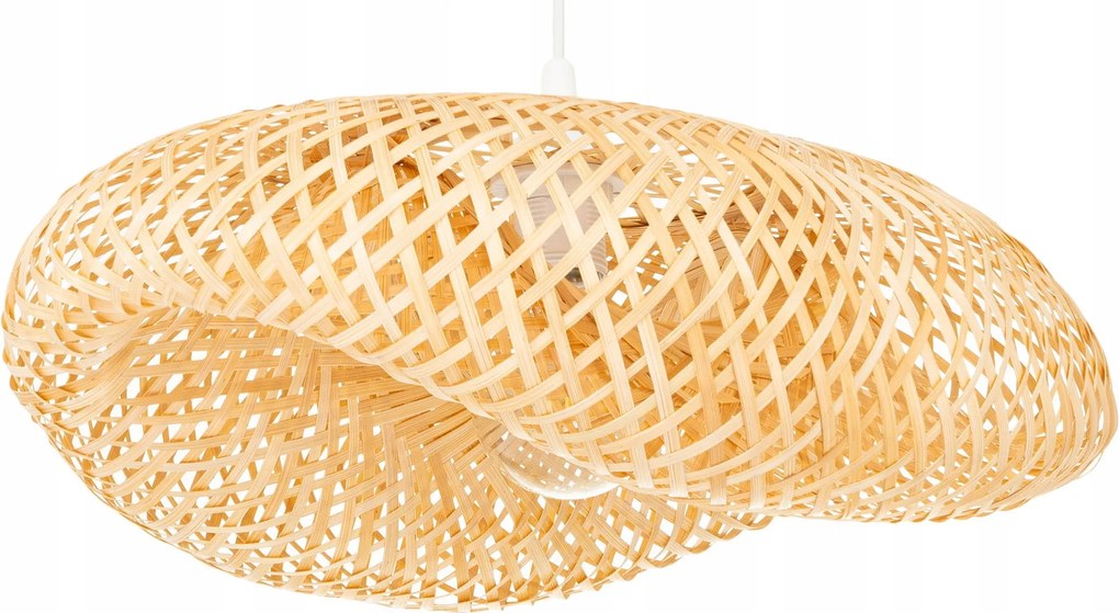Závěsná lampa Boho bambusová velká Nusa 80 cm