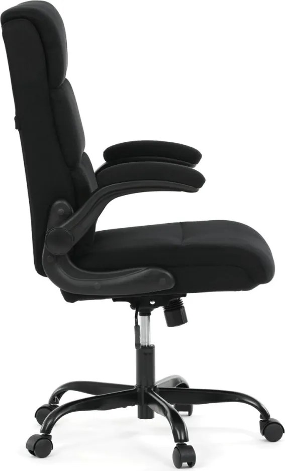 Kancelářské křeslo KA-K3104 BK, houpací mechanismus, černá látka (67 x 68) cm černá