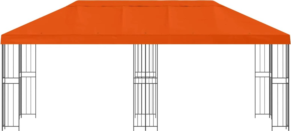 Zahradní altán 6 x 3 m Oranžová Polyester a ocel 190 gsm 3375990