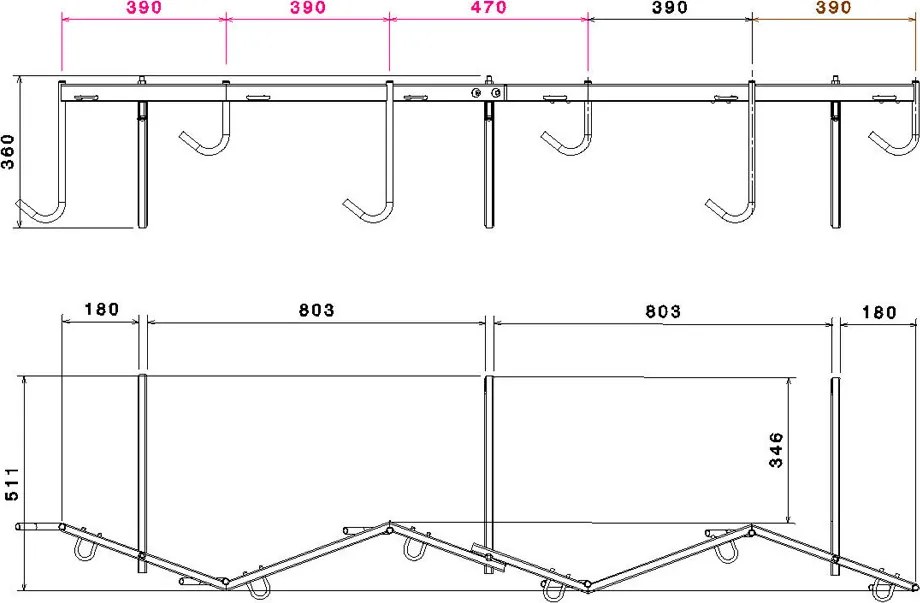VMBal Věšák pro 6 kol